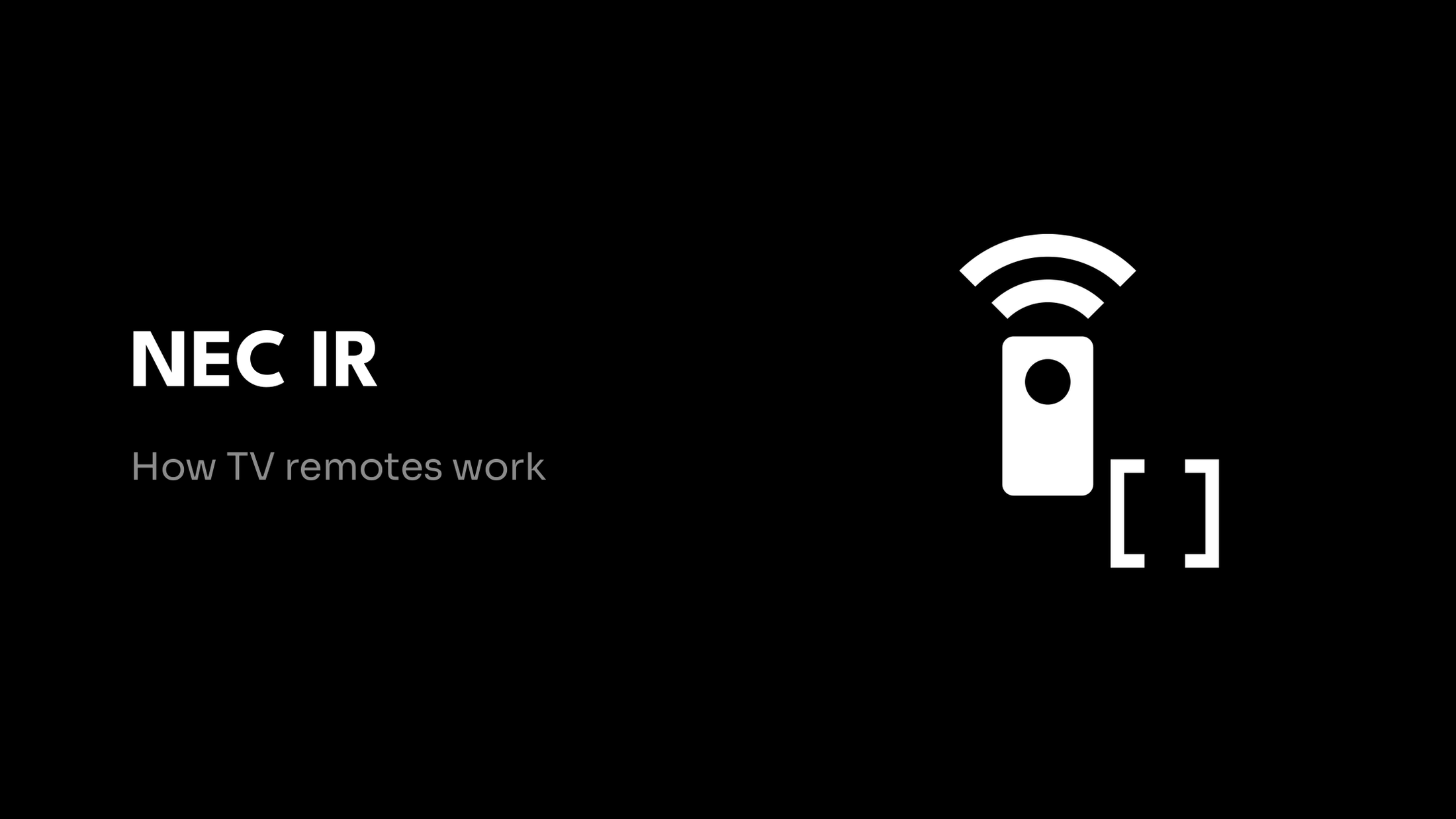 The NEC IR Protocol: How Most TV Remotes Send Commands – InfiShark Tech